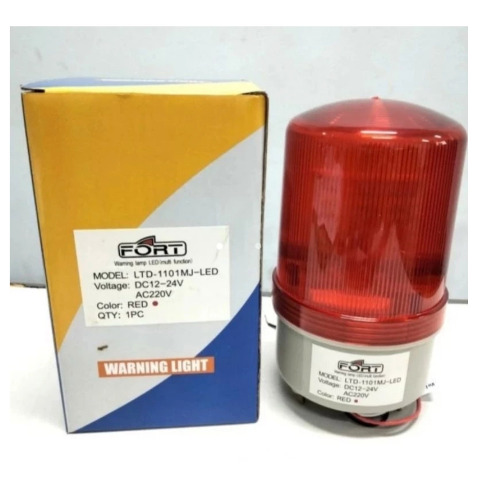 Jual Warning Light Rotary Fort Red 220V LTD-1101MJ 4" | Shopee Indonesia