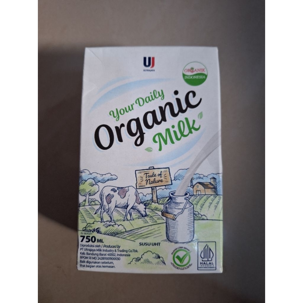 Jual Ultra Milk Susu UHT Organik Kotak 750 ml Ultrajaya Ultramilk Susu ...
