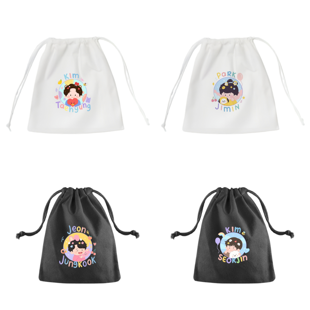 Jual Tas Pouch Bag Tas Ransel Kpop Korea BTS Tas BTS Goodiebag Tas ...