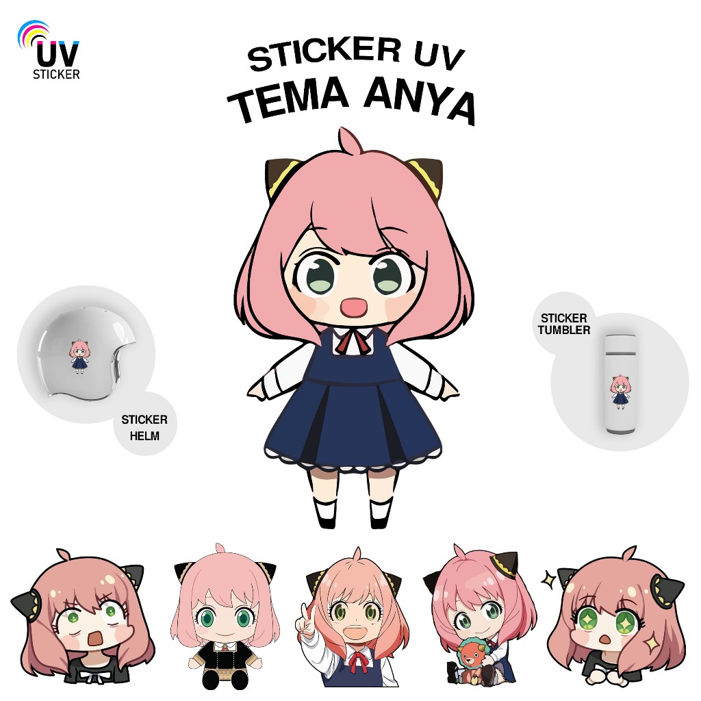 Jual STIKER UV - TEMA ANYA | STICKER UV, STICKER MOTOR, STICKER MOBIL ...