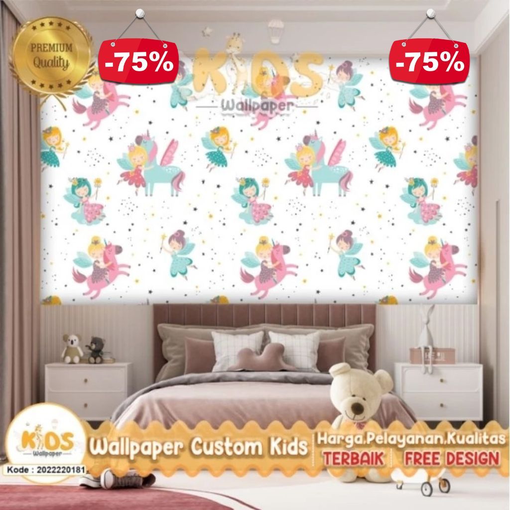 Jual Wallpaper Dinding Custom 3D Tema Motif Pattern | Animasi Hewan ...