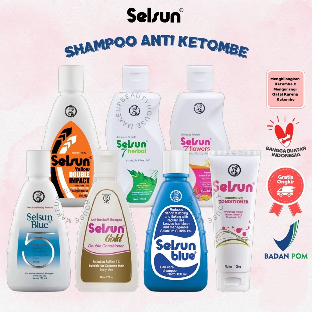 Jual Selsun Blue Hair Care Shampoo Netto 60 ml dan 120 Sampo Anti ...