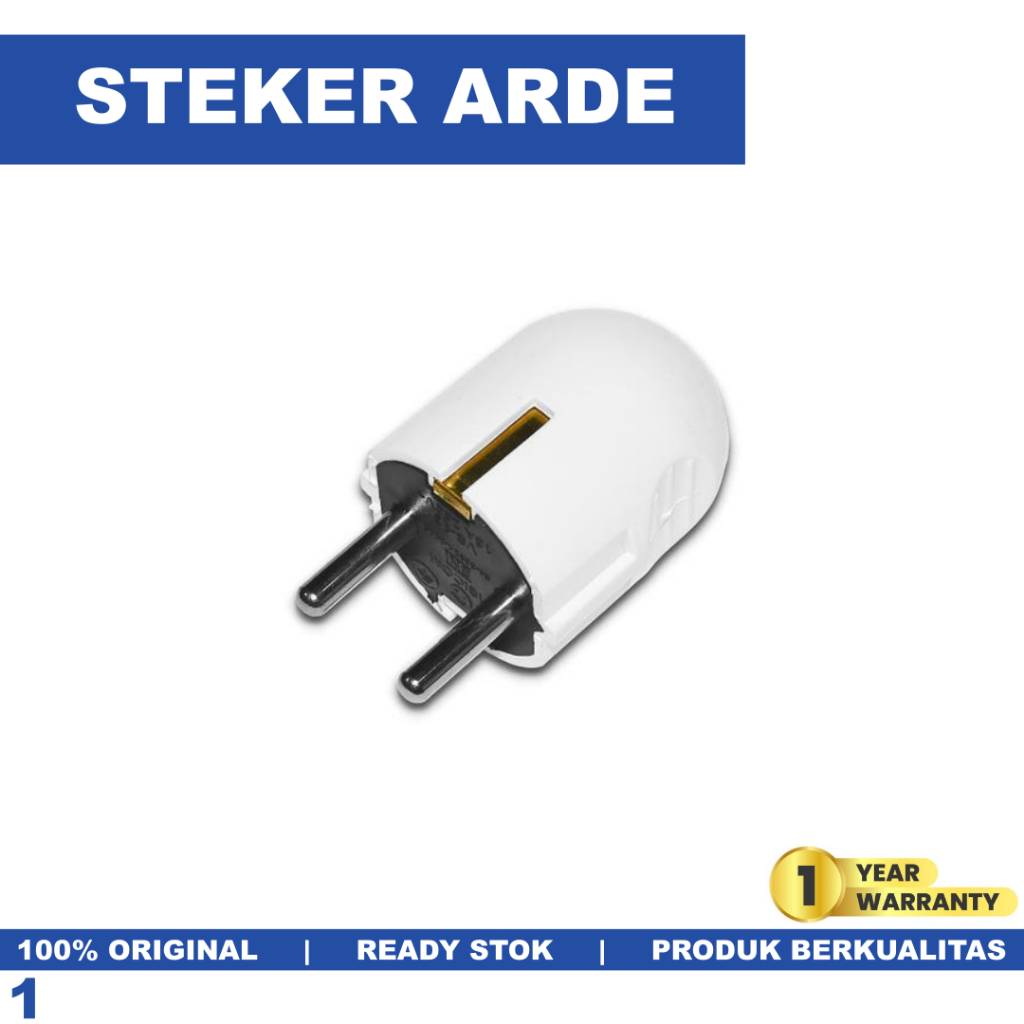 Jual Steker Arde Bulat VISICOM Colokan Listrik Oval Pin kuningan SNI ...