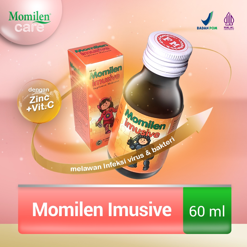Jual MOMILEN IMUSIVE 60ml / Vitamin C + Zinc / Vitamin Anak / Kekebalan ...