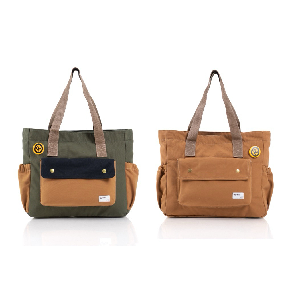 Jual REKA- PLAYFUL Totepack Camel & Squirrel - Totebag Kanvas Pria ...