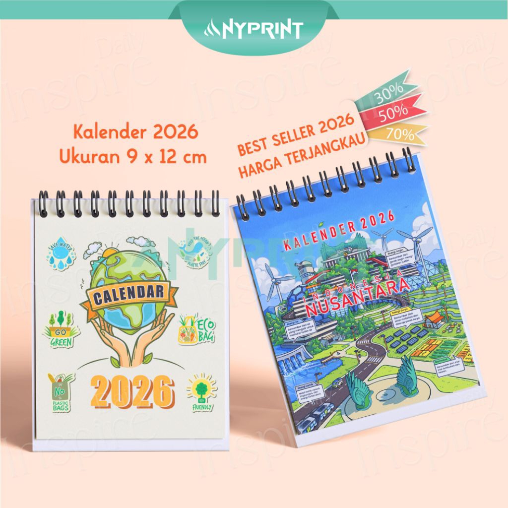 Jual NEW | Mini Desk Calendar 2026 | Kalender Mini 2026 | Kalender Meja ...