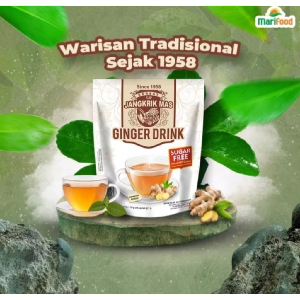 Jual serbat jahe sugar free cap jangkrik mas isi 10 sachet | Shopee ...