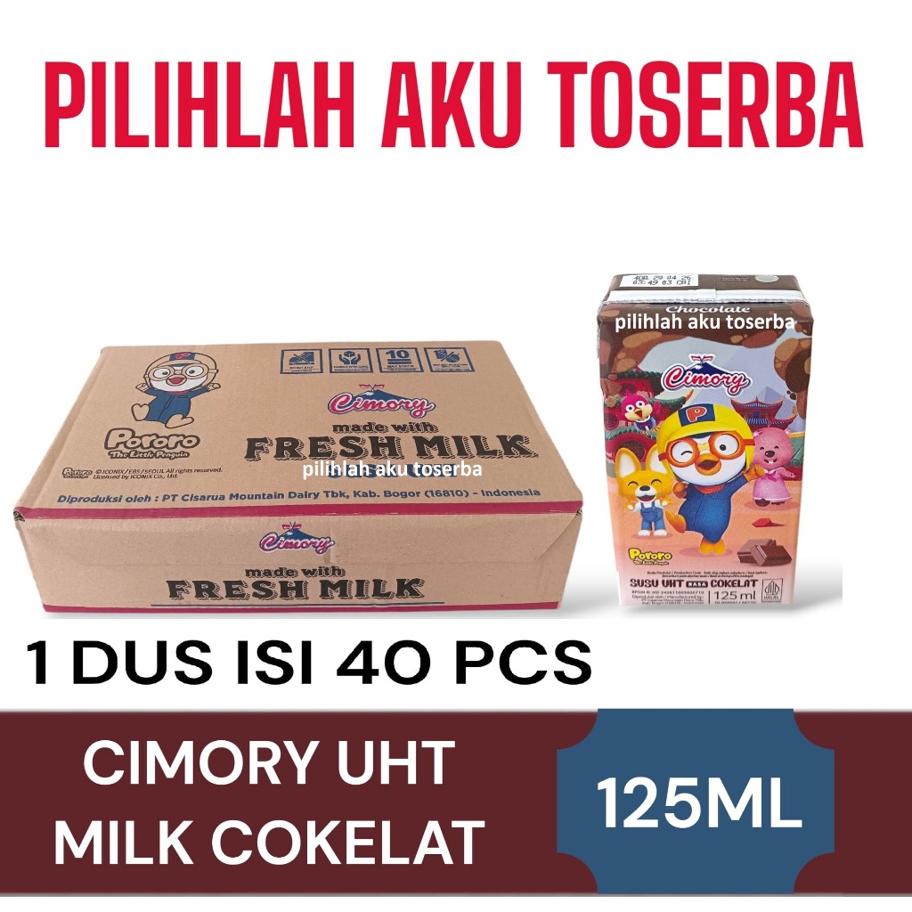 Jual Susu CIMORY Coklat ( Cokelat ) MINI 125 ml - ( HARGA 1 DUS ISI 40 ...