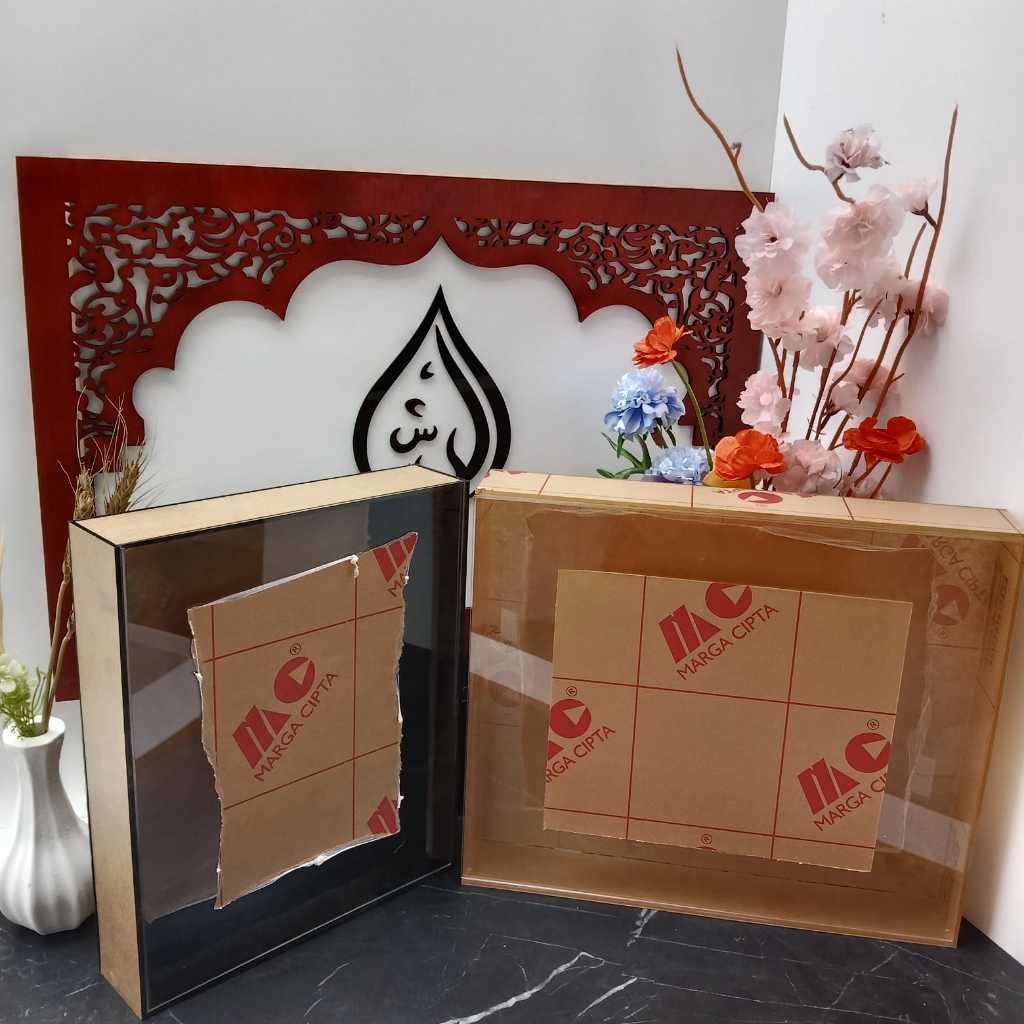 Jual BOX SAJA 30 x 40 cm Top Sliding Frame Mahar Akrilik Box Serbaguna ...