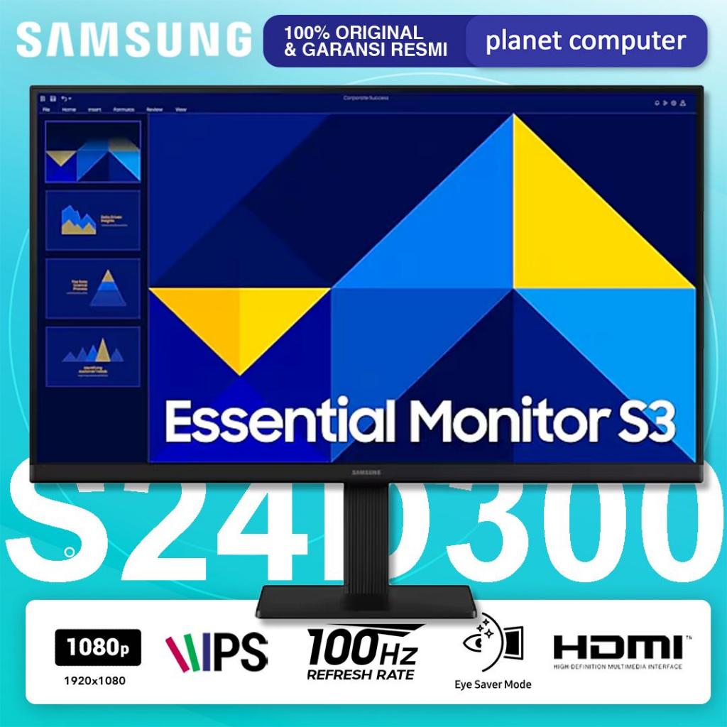 Jual SAMSUNG MONITOR 24 inch FHD IPS 100HZ S24D300 Bezel-less Design ...