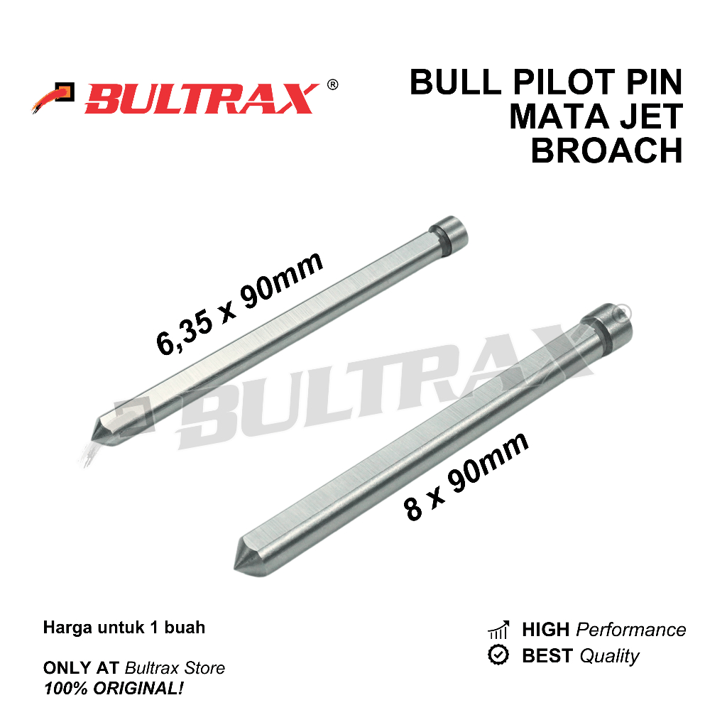 Jual BULL Pilot Pin Jet Broach / As Tengah Gagang Mata Bor Jetbroach ...