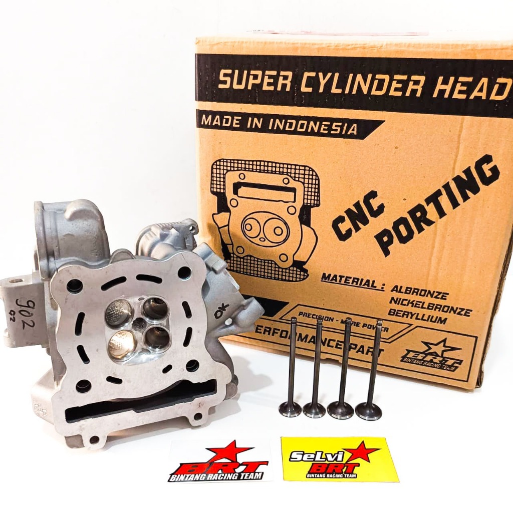 Jual SUPER HEAD BRT 22 19 CAST IRON MX KING R15 XABRE PORTING CNC ...