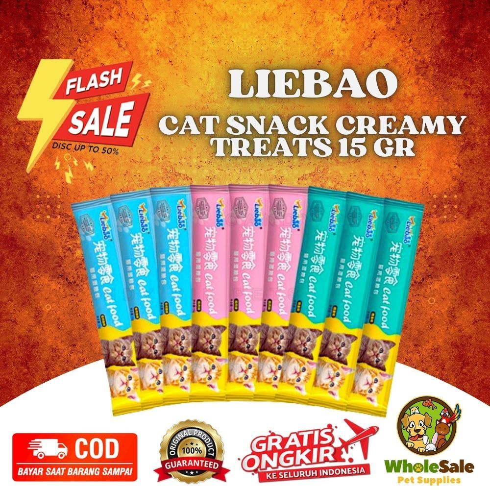 Jual LIEBAO Creamy Snack Kucing Creamy Liebao 15gr | Shopee Indonesia