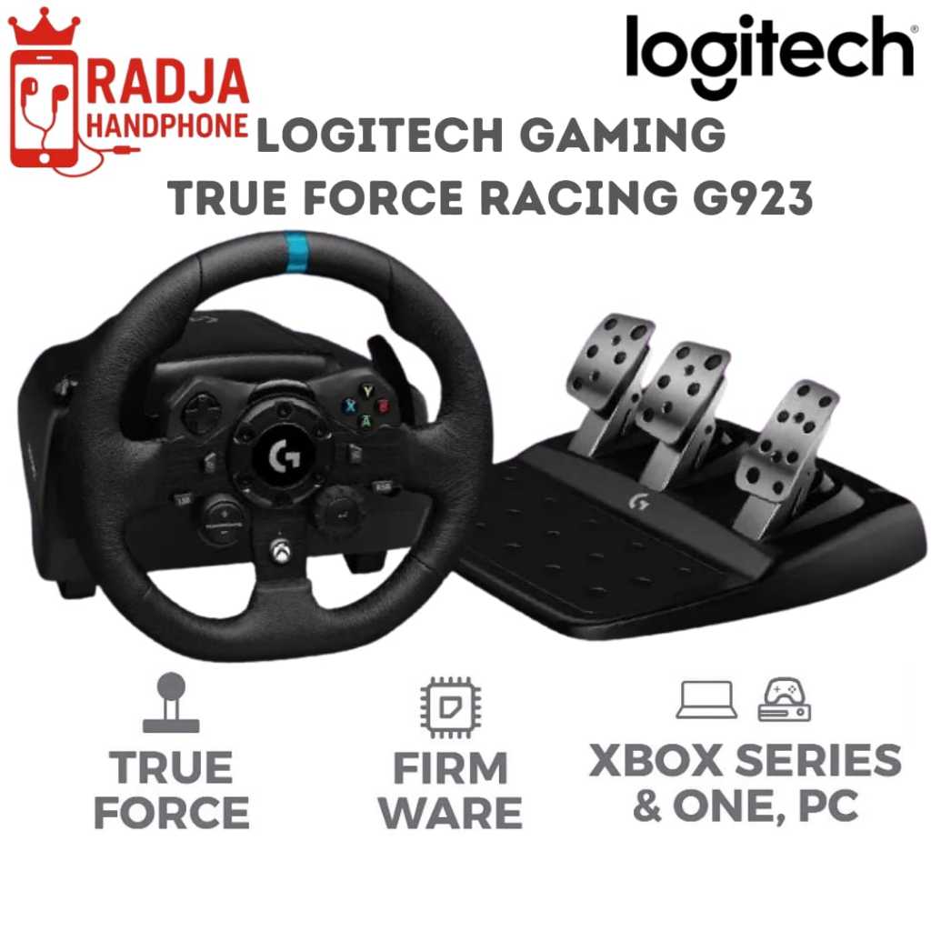 Jual Logitech G923 True Force Steering Wheel and Pedals for PC, PS4 and ...