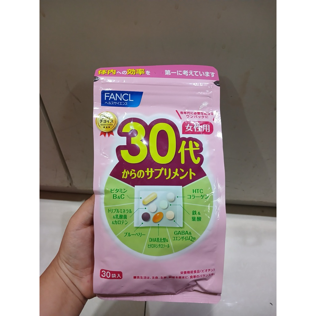 Jual FANCL Supplement for Woman Multivitamin Age 30 - 30days ORIGINAL ...