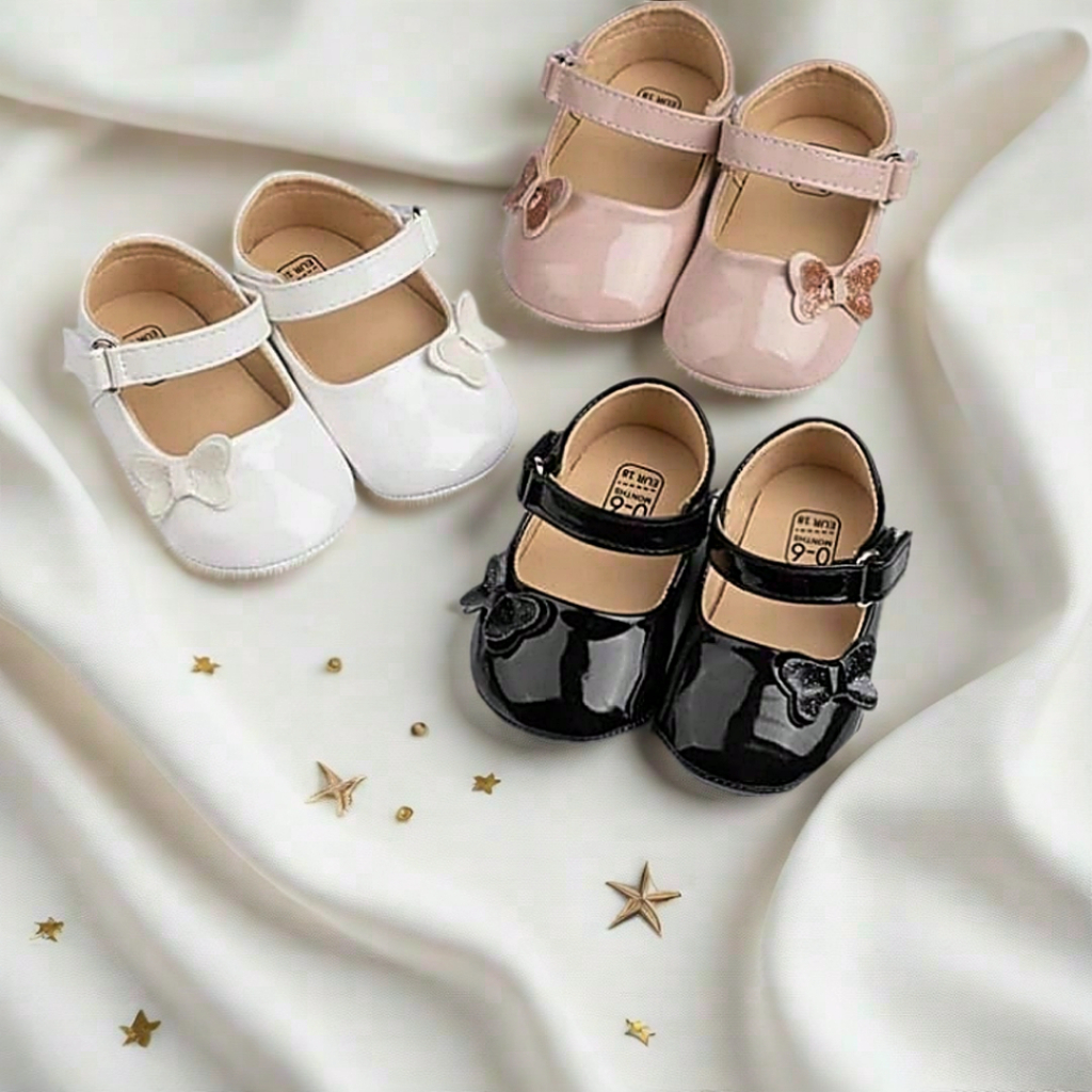 Jual Sepatu Bayi Prewalker Perempuan PITA KUPU KUPU 0 6 12 Bulan Flat ...