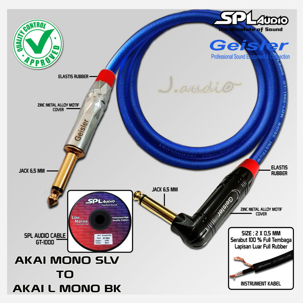 Jual SPL AUDIO GT-1000 - Kabel audio / kabel instrument guitar Akai ...