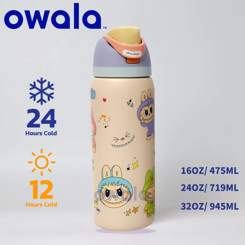 Jual Owala & Labubu FreeSip™ 16oz/24oz/32oz Tumbler labubu Edisi ...