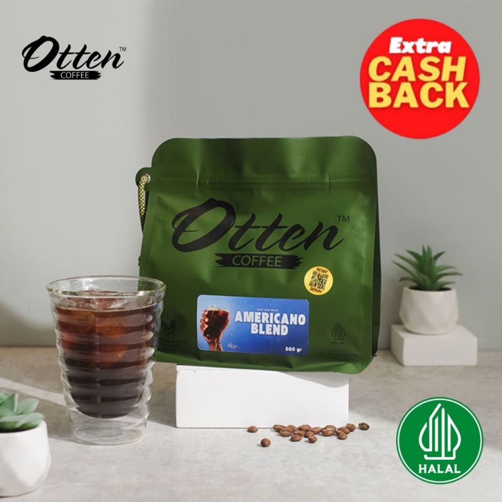 Jual Bold and Black Americano Blend 500gr - Biji / Bubuk Kopi Komersial 100% Full Arabica Otten ...