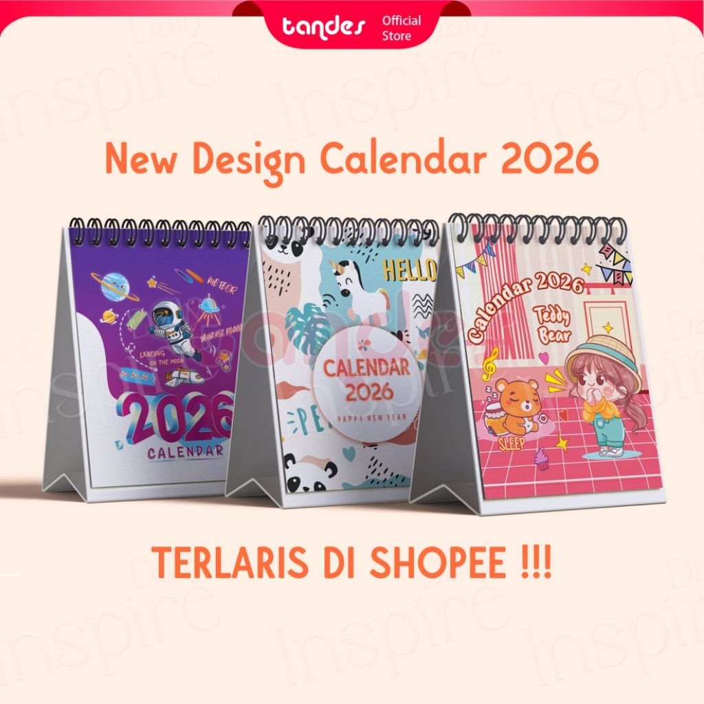 Jual TERBARU Kalender 2026 Kalender Meja Kalender Mini 2026 Happy new ...