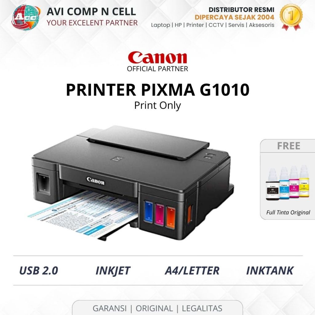 Jual Printer Canon Pixma G1010 – Cetak Tinta Warna & Hitam – Ink Tank ...