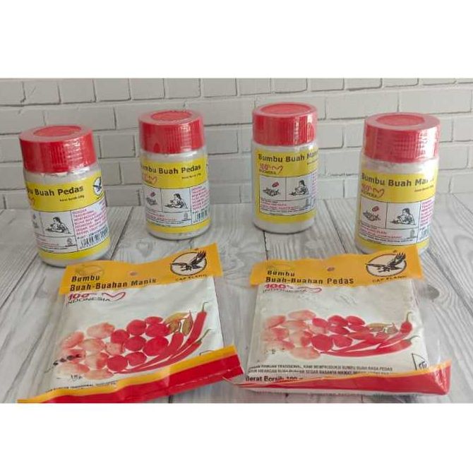 Jual Bumbu Buah - Garam Buah - Pedas Manis Cap Elang 150gr || Bumbu ...