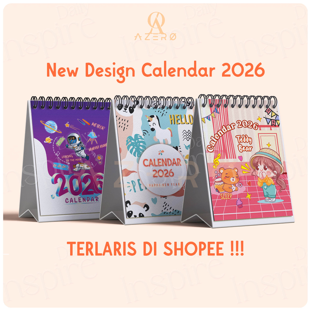 Jual NEW CALENDAR 2026 / KALENDER 2026 / KALENDER MEJA 2026 / CUTE ...