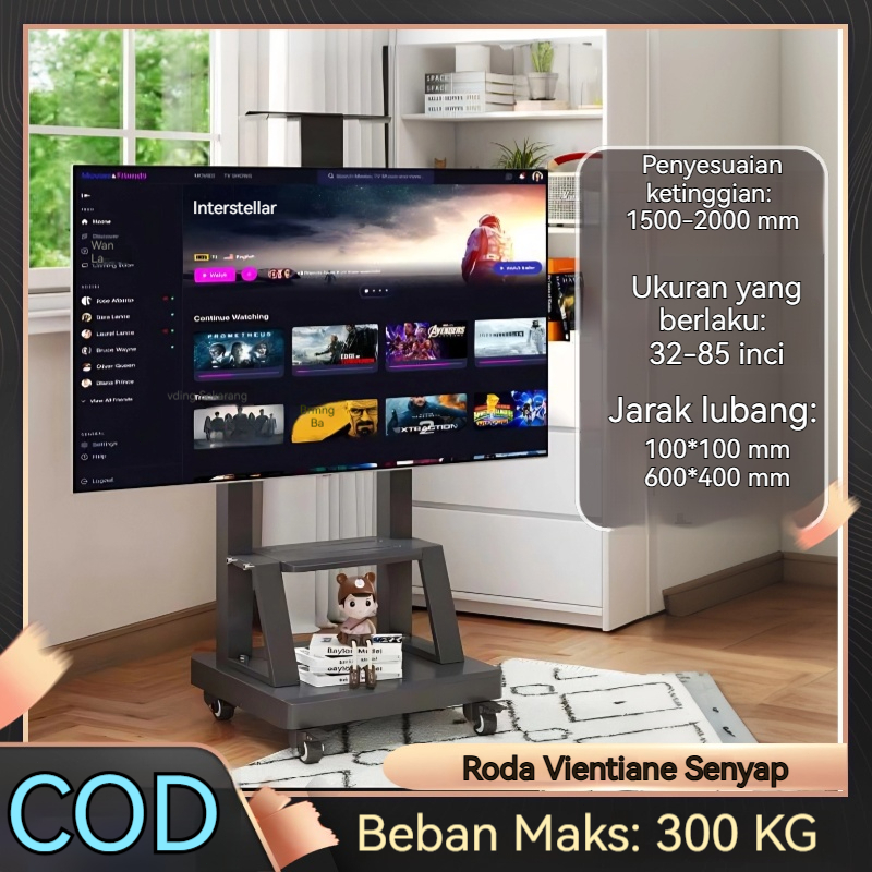Jual Bracket TV Standing 32-85 Inci Dapat Disesuaikan Universal Bracket ...