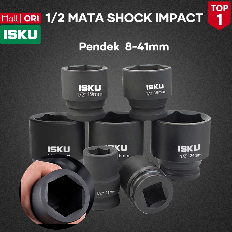 Jual ISKU Pendek Mata Socket Extention Impact 8 MM - 41 MM / Kunci Sok ...