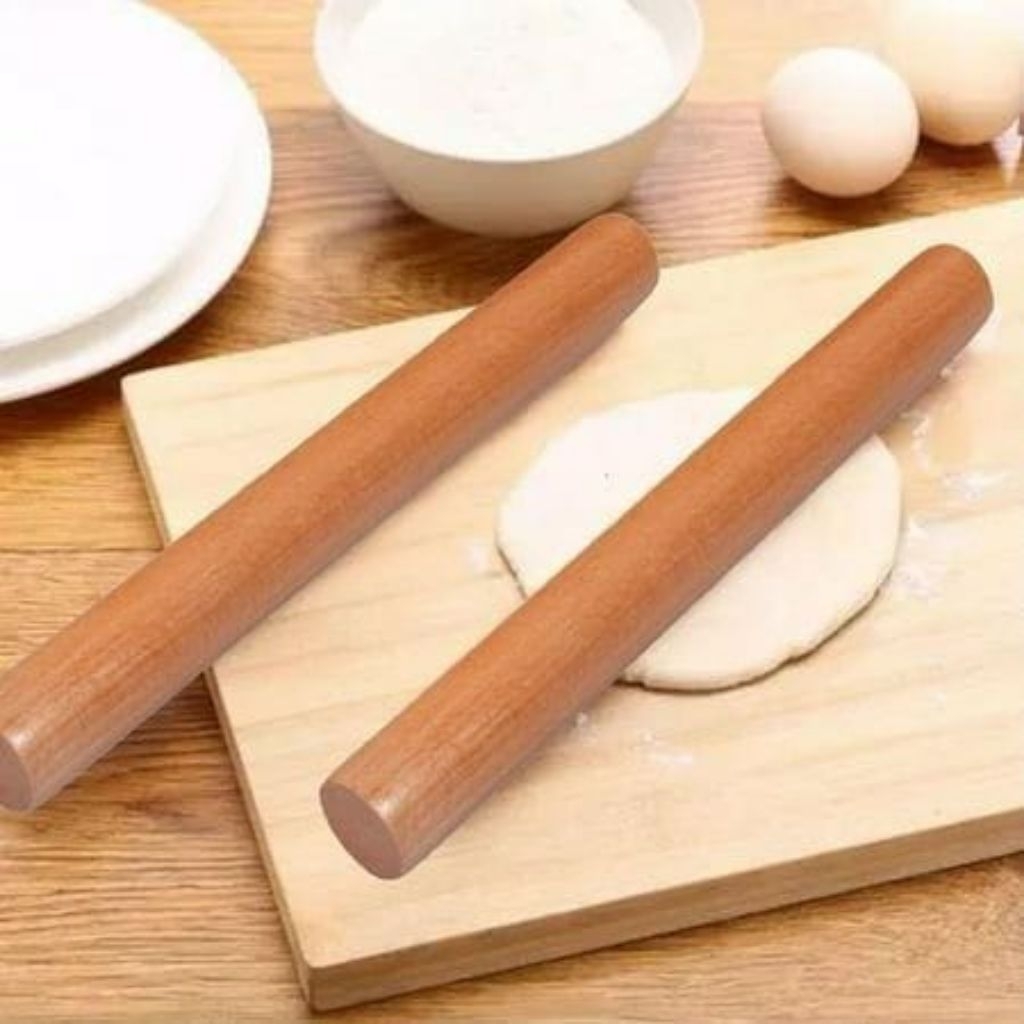 Jual MAHONI-rolling pin kayu sudah di pernis/ penggiling / penggilas ...