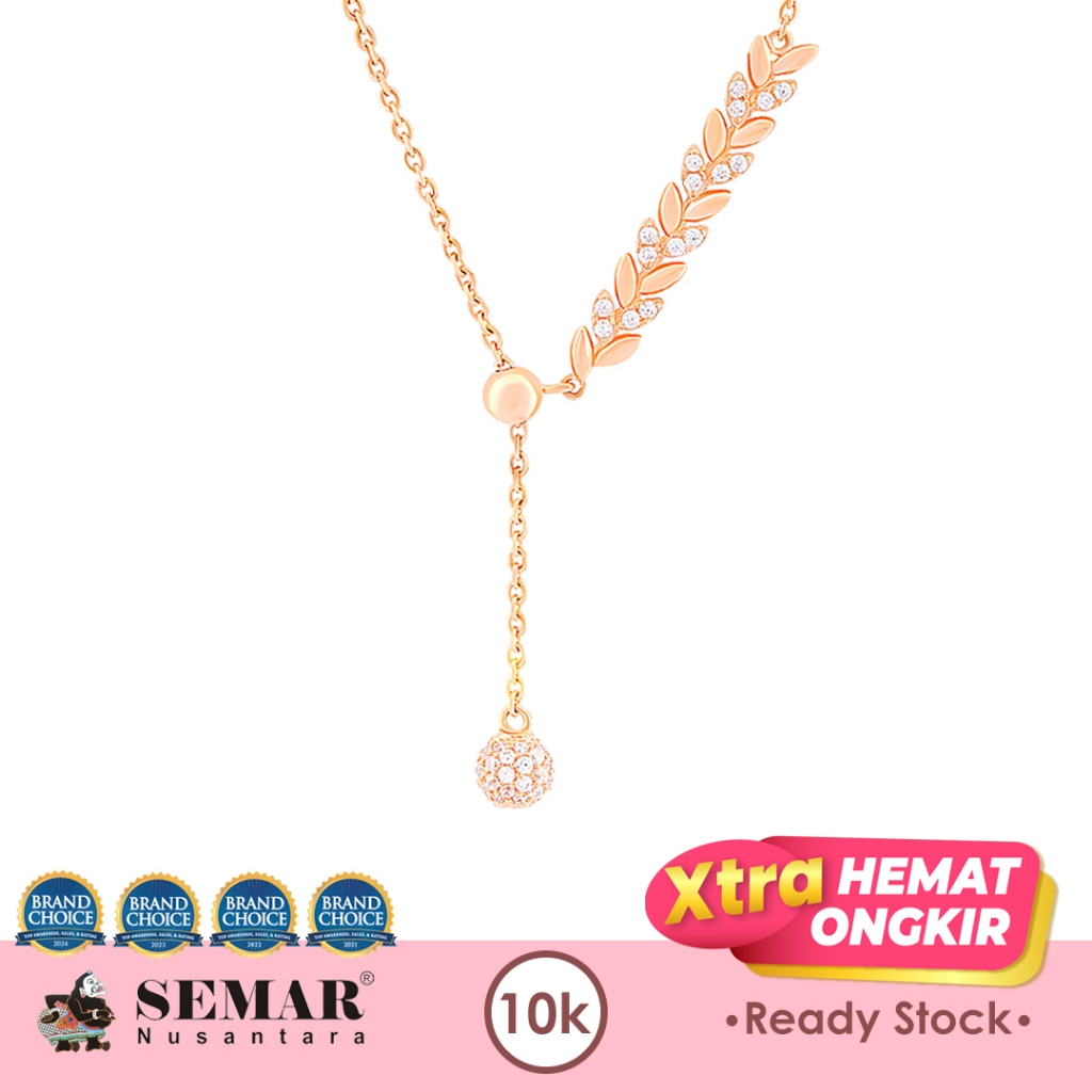 Jual Kalung Emas Adjustable Sonya Leaf Gold 10K Semar Nusantara ...