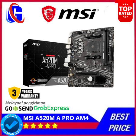 Jual MSI A520M-A PRO (Socket AM4) | Shopee Indonesia