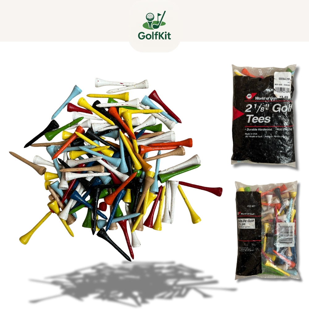 Jual [PROMO ECER] Wood Tee Golf Kayu Warna-Warni 2 1/8 Inch / 54 mm ...