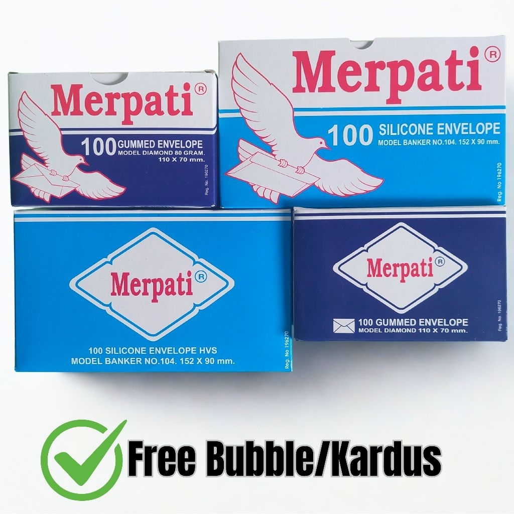 Jual Amplop Merpati Kecil 110x70mm | Sedang152x90mm | Besar | Amplop ...