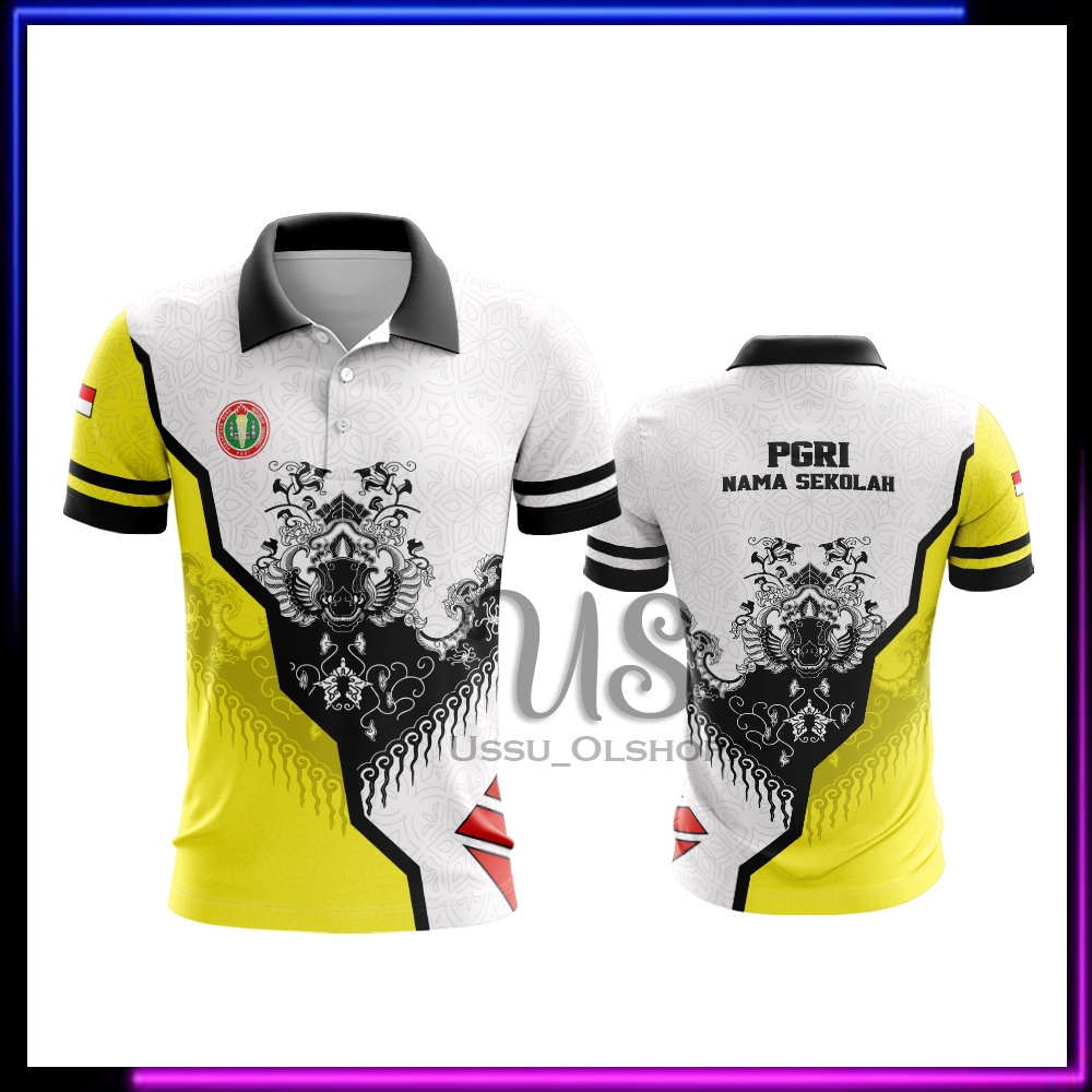 Jual Baju PGRI / Kaos Guru Motif Batik PGRI / Seragam Batik Pgri Pria ...