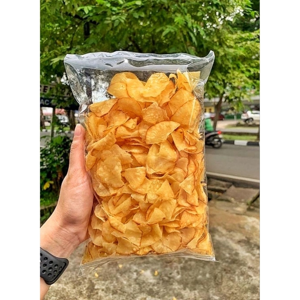 Jual Kripik Singkong Original Gurih Renyah Snack Cemilan Kriuk 100gr ...