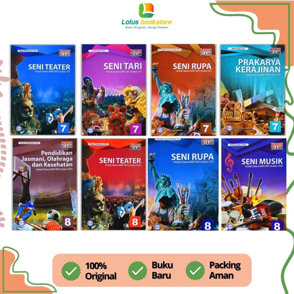 Jual Seri Seni & Prakarya SMP Kelas 7 8 - Kurikulum Merdeka - Teater ...