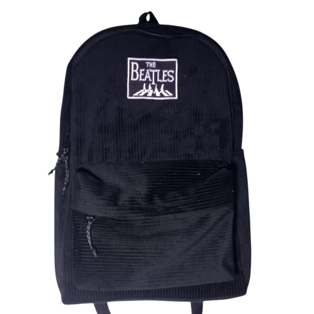 Jual Tas Ransel Corduroy The Beatles Elegan/Tas Corduroy Anak Sekolah ...