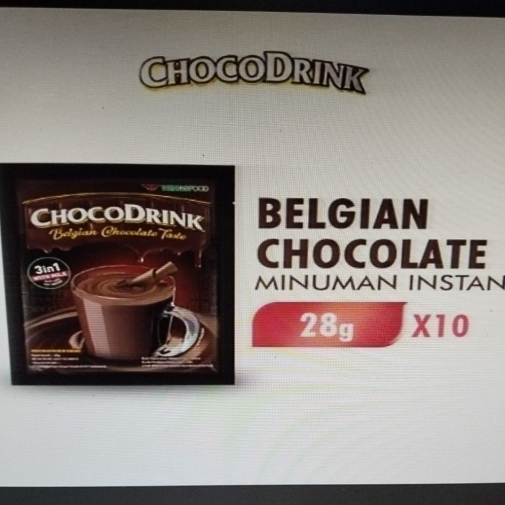 Jual Chocodrink Belgian Chocolate, sachet isi 15 pcs | Shopee Indonesia