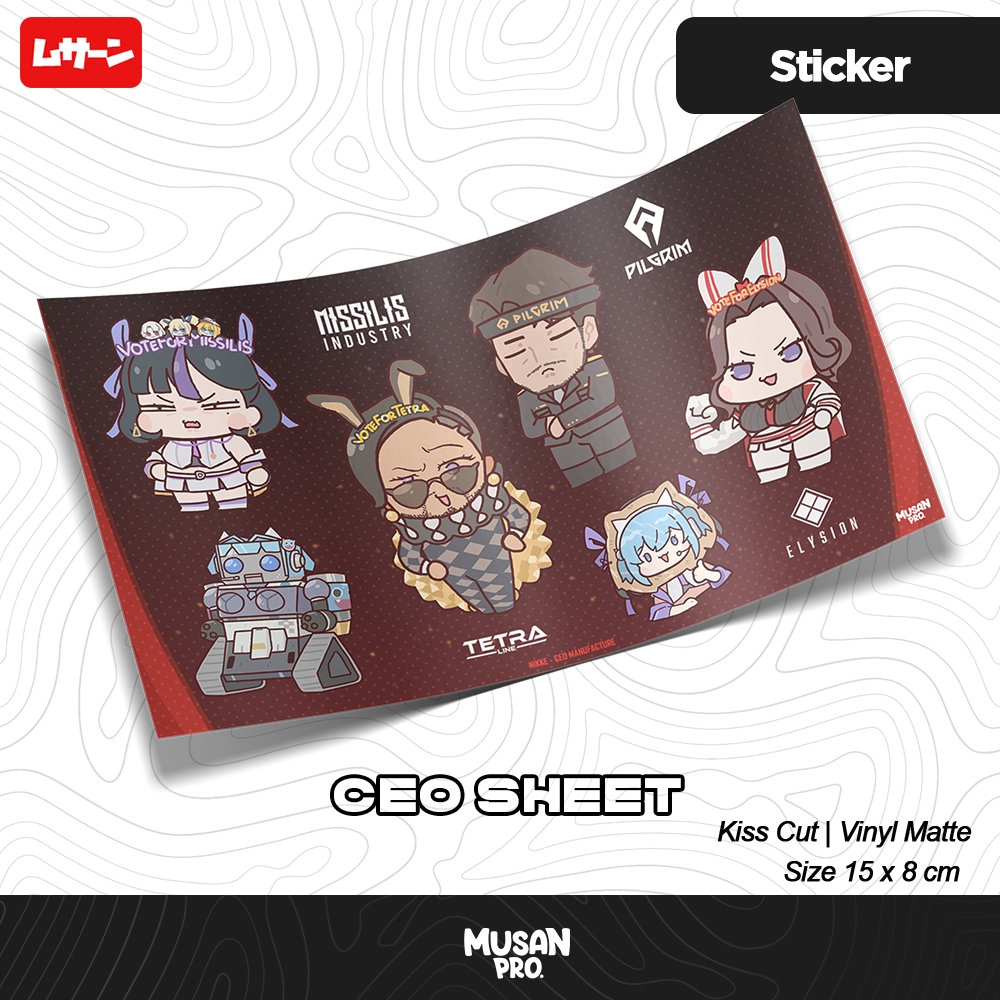 Jual Sticker Sheet NIKKE - CEO Manufacture - Fan Merch - Syuen ...