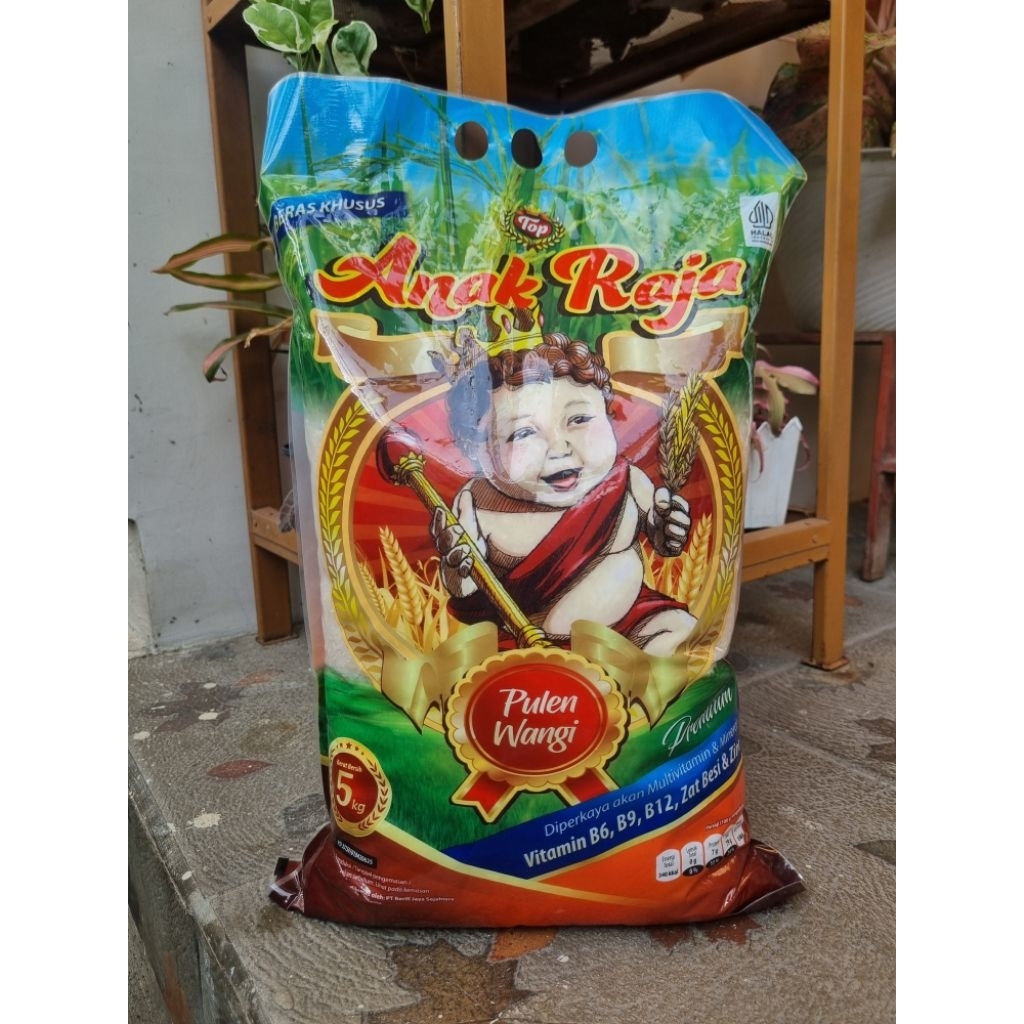 Jual Beras Premium Cap Anak Raja Kemasan 5 Kg | Bisa Instant | Shopee ...