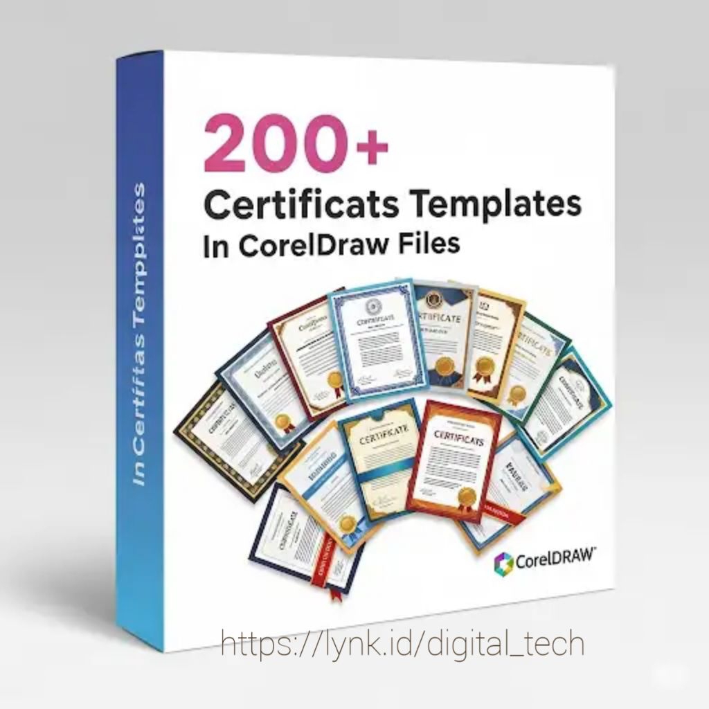 Jual 200+ Certificate Templates In CorelDraw Files - Sertifikat ...