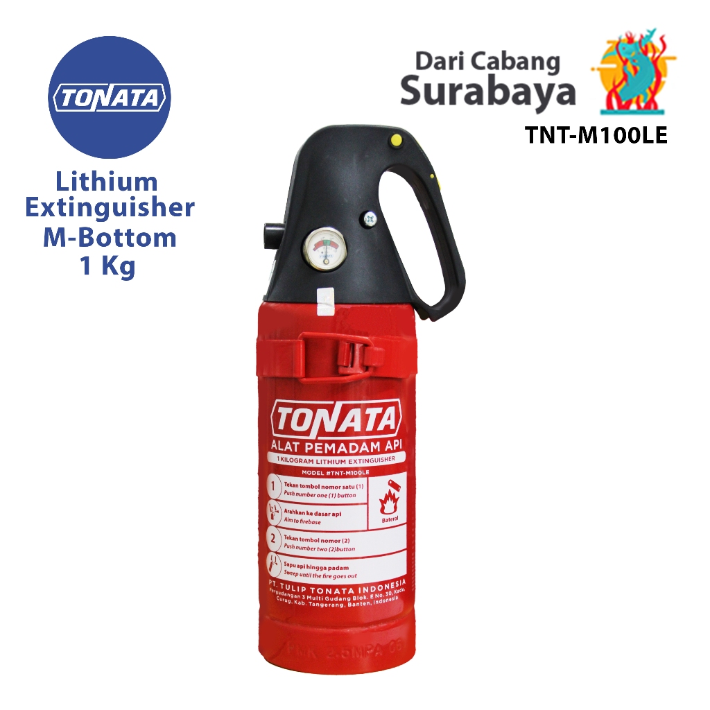 Jual Alat Pemadam Api Tonata / APAR M Bottom Lithium Extinguisher 1 kg ...