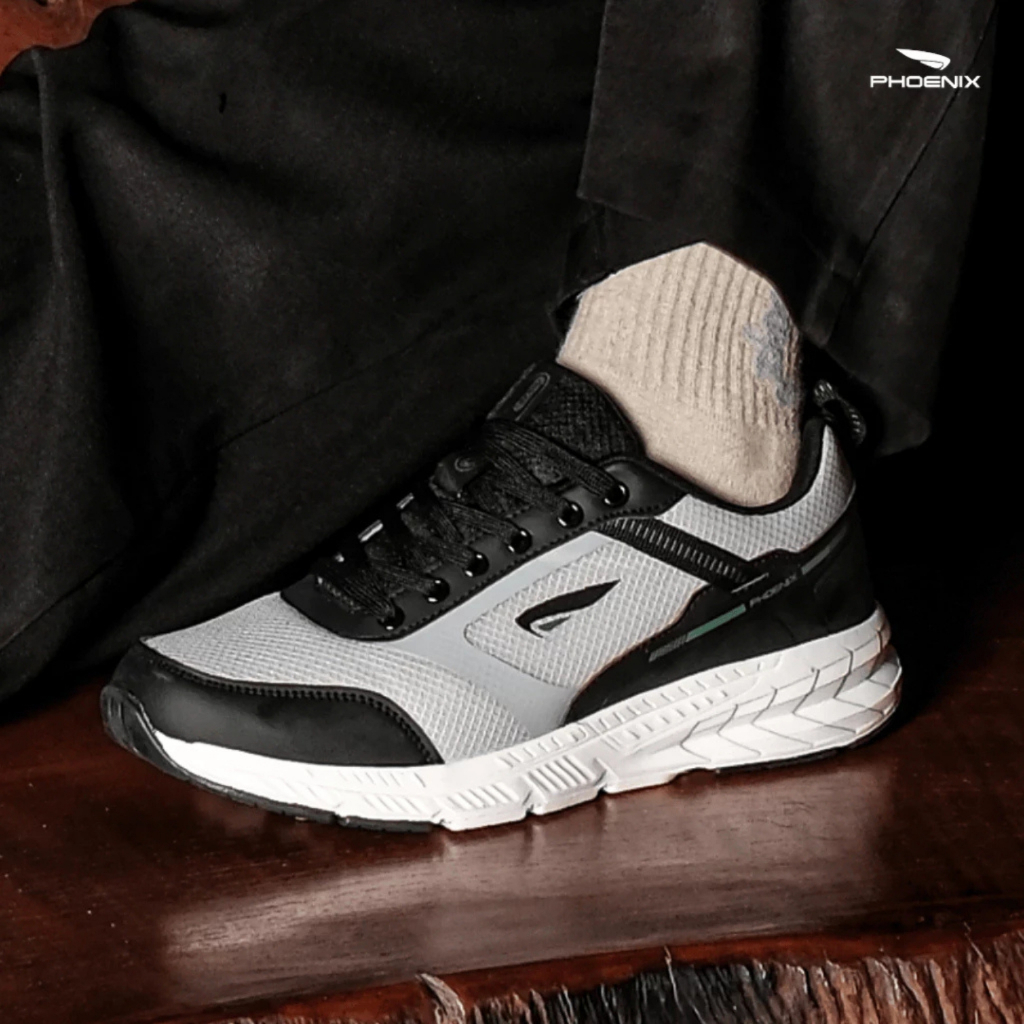 Jual VJG x Phoenix Official - Sepatu Sneakers Pria - Dexton Black Grey ...