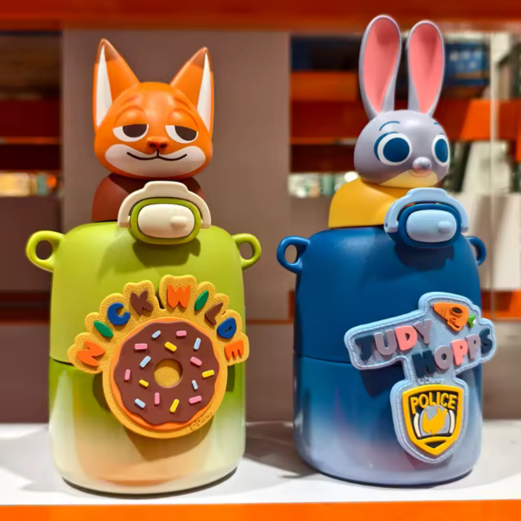 Jual Zootopia Character Water Bottle 3D With Strap (430 ML) - Botol ...