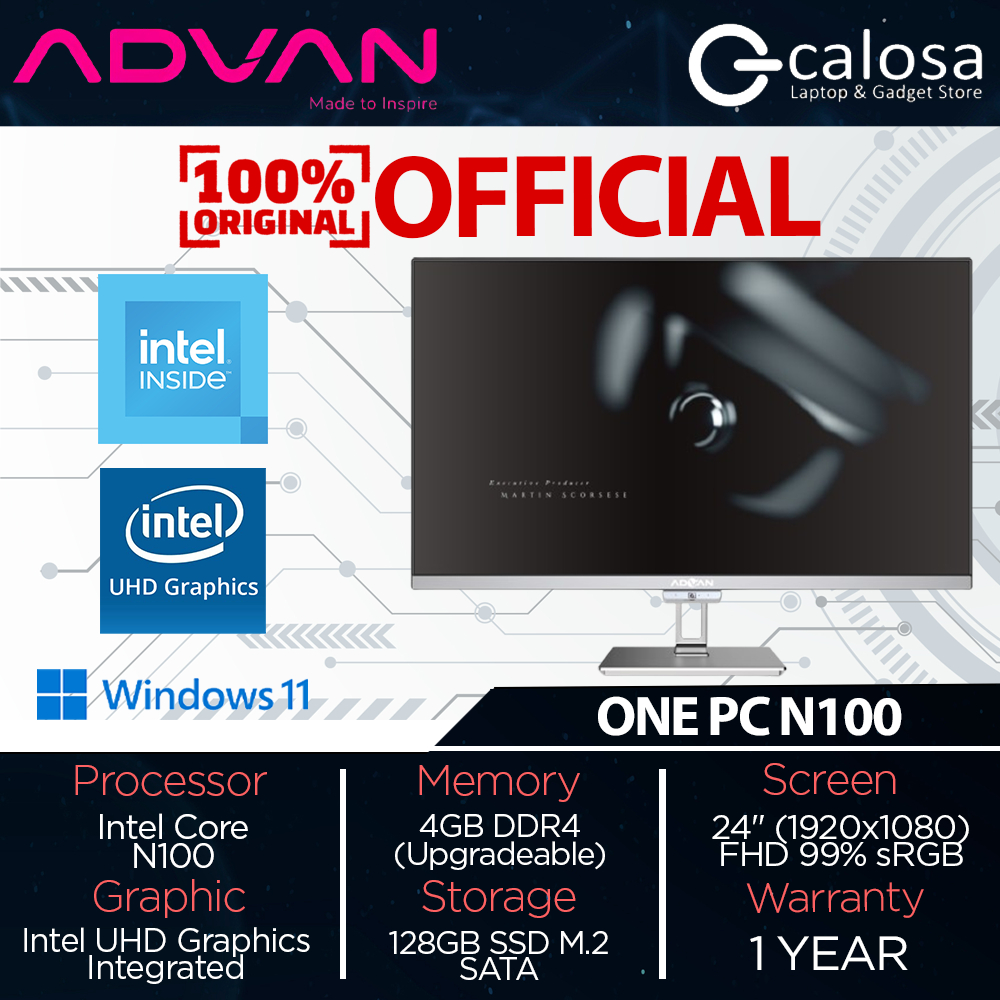 Jual ADVAN All in One PC AIO ONEPC Intel N100 4GB SSD 128GB Windows 11 ...