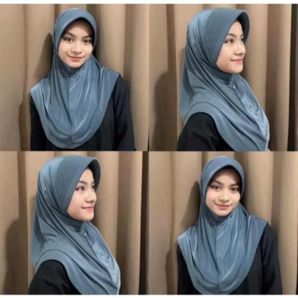 Jual Hijab Bergo Pet Tebal | Jilbab Sport Pet Tebal Jersey Premium Ukuran M | Kerudung Instan ...