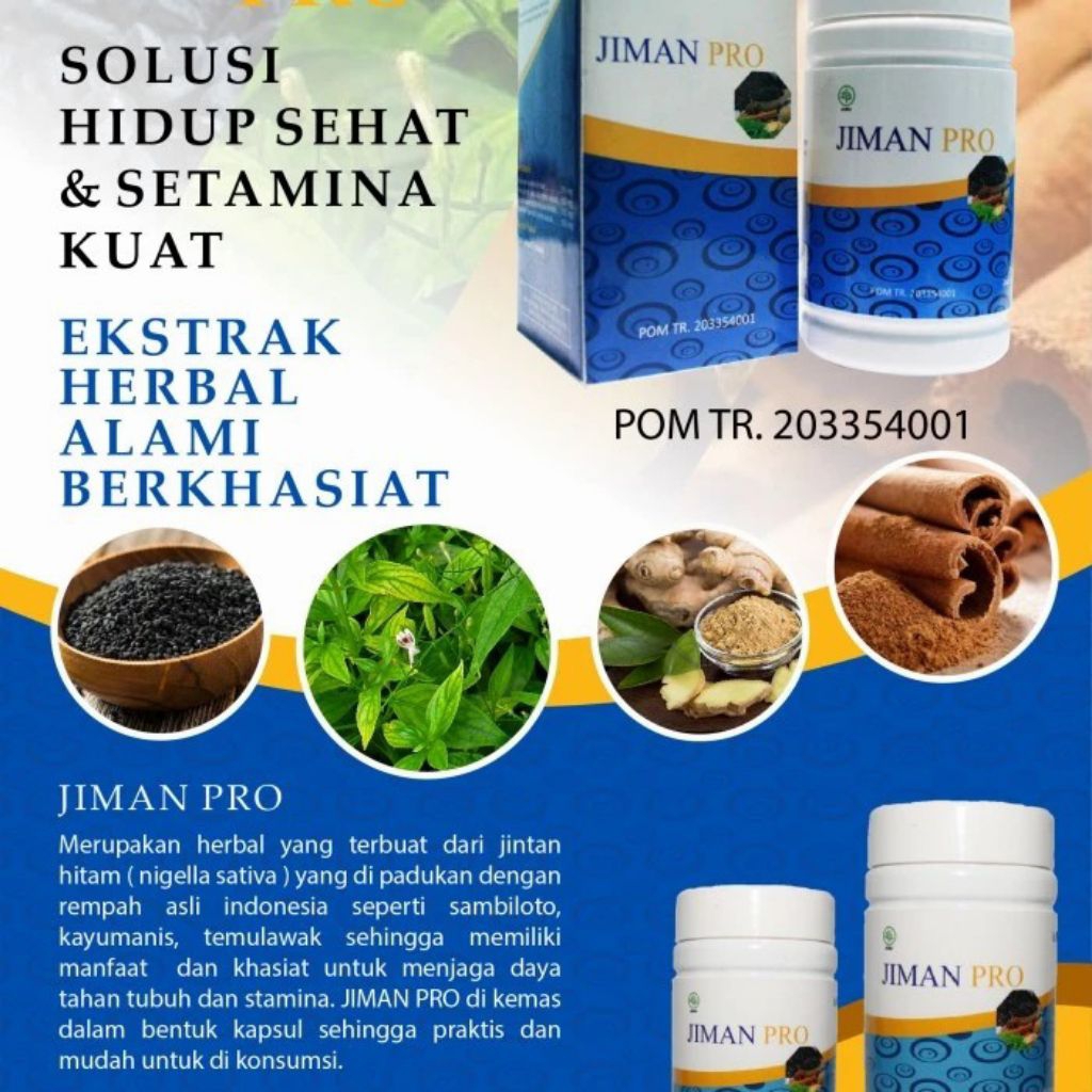 Jual JIMAN PRO Kapsul Herbal Asli Mengatasi Berbagai Macam Penyakit ...