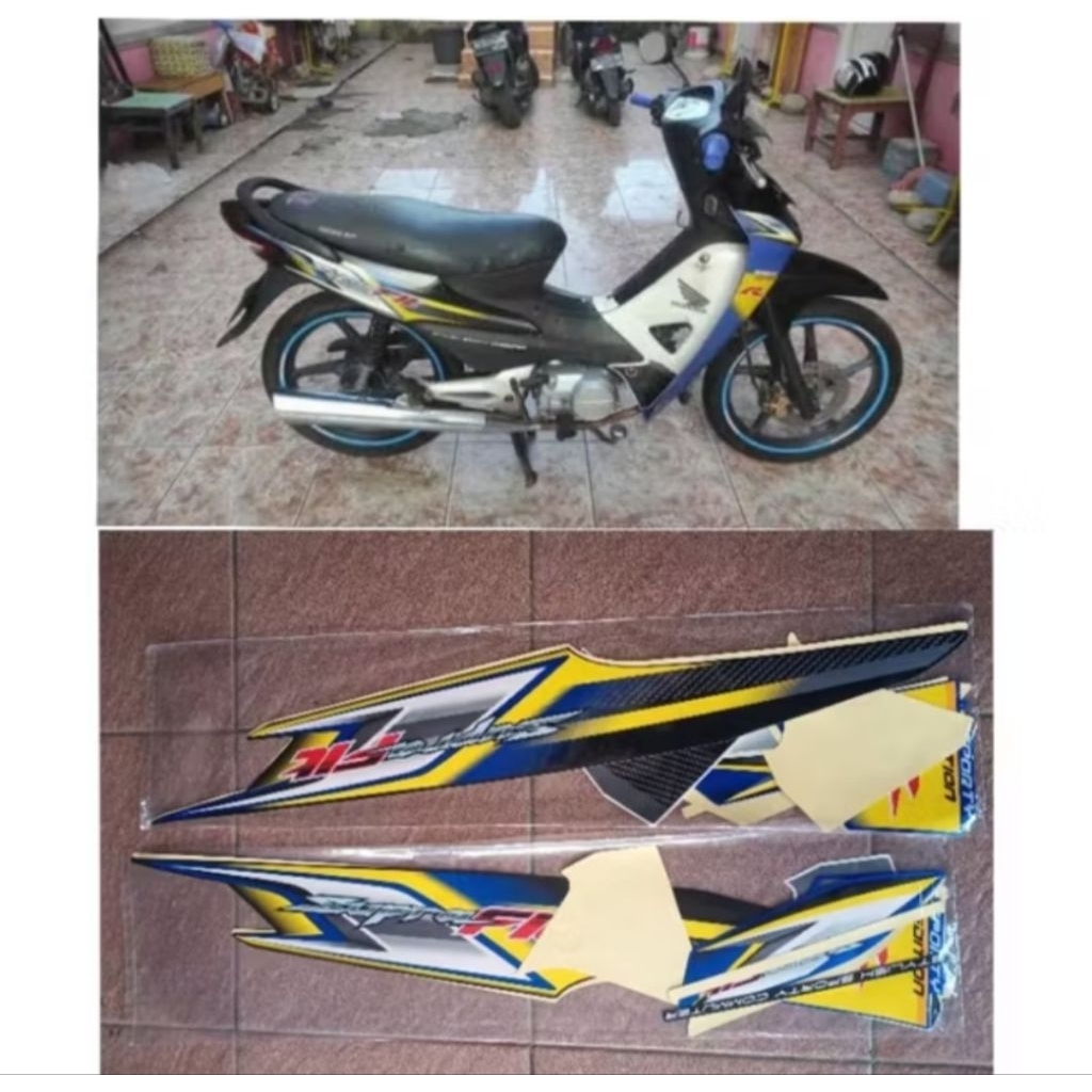 Jual STRIPING STIKER LIS BODY HONDA SUPRA FIT NEW 2006 FUL SET BODY ...