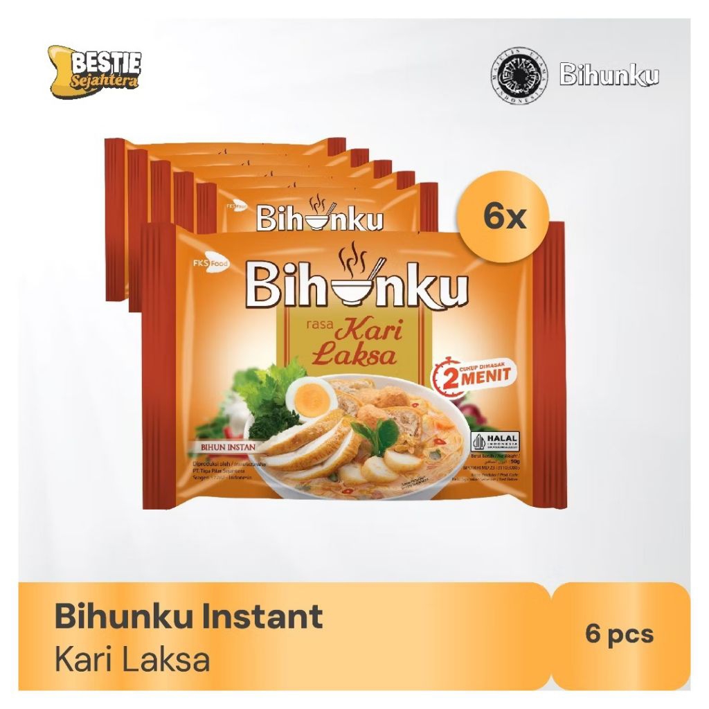 Jual Paket Bundling - Bihunku Instan Kari Laksa 6 Pcs | Shopee Indonesia
